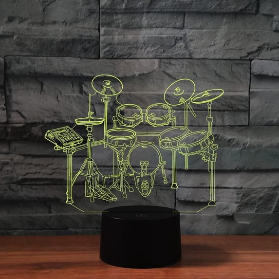 3D Night Lamp, 3D Illusion Night Light 3D Airplane Optical Illusion ...