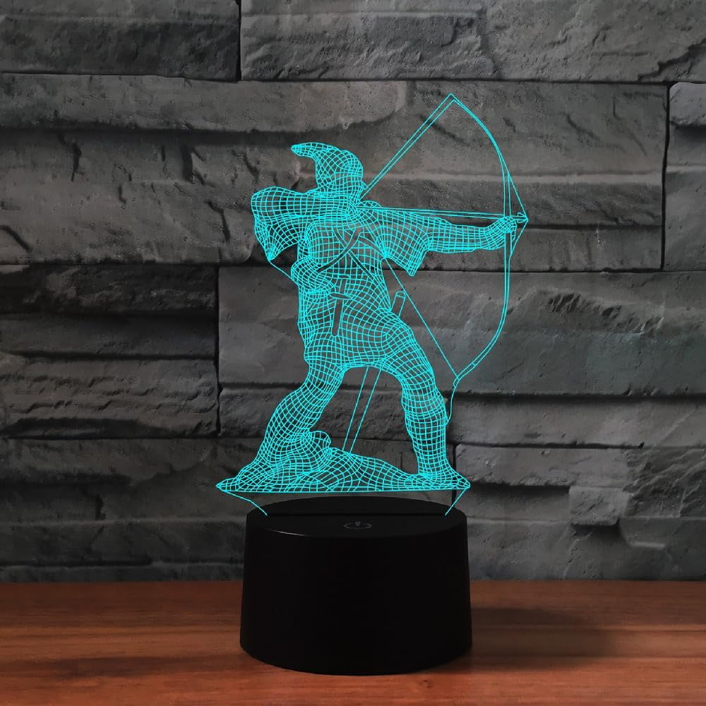 3D Night Lamp, 3D Illusion Night Light 3D Airplane Optical Illusion ...