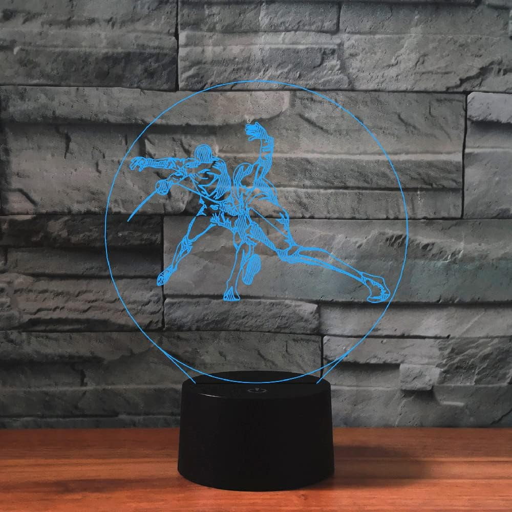 3D Night Lamp, 3D Illusion Night Light 3D Airplane Optical Illusion ...