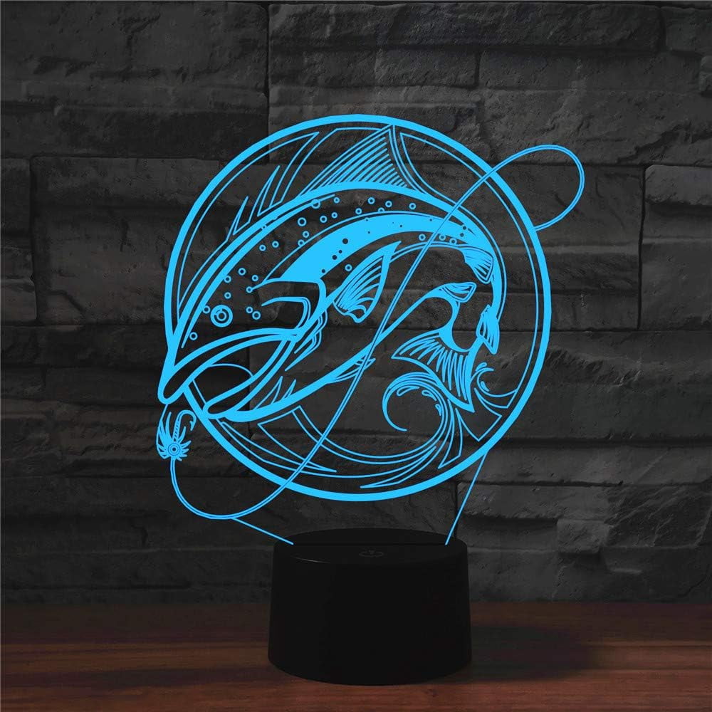 3D Night Lamp, 3D Illusion Night Light 3D Airplane Optical Illusion ...