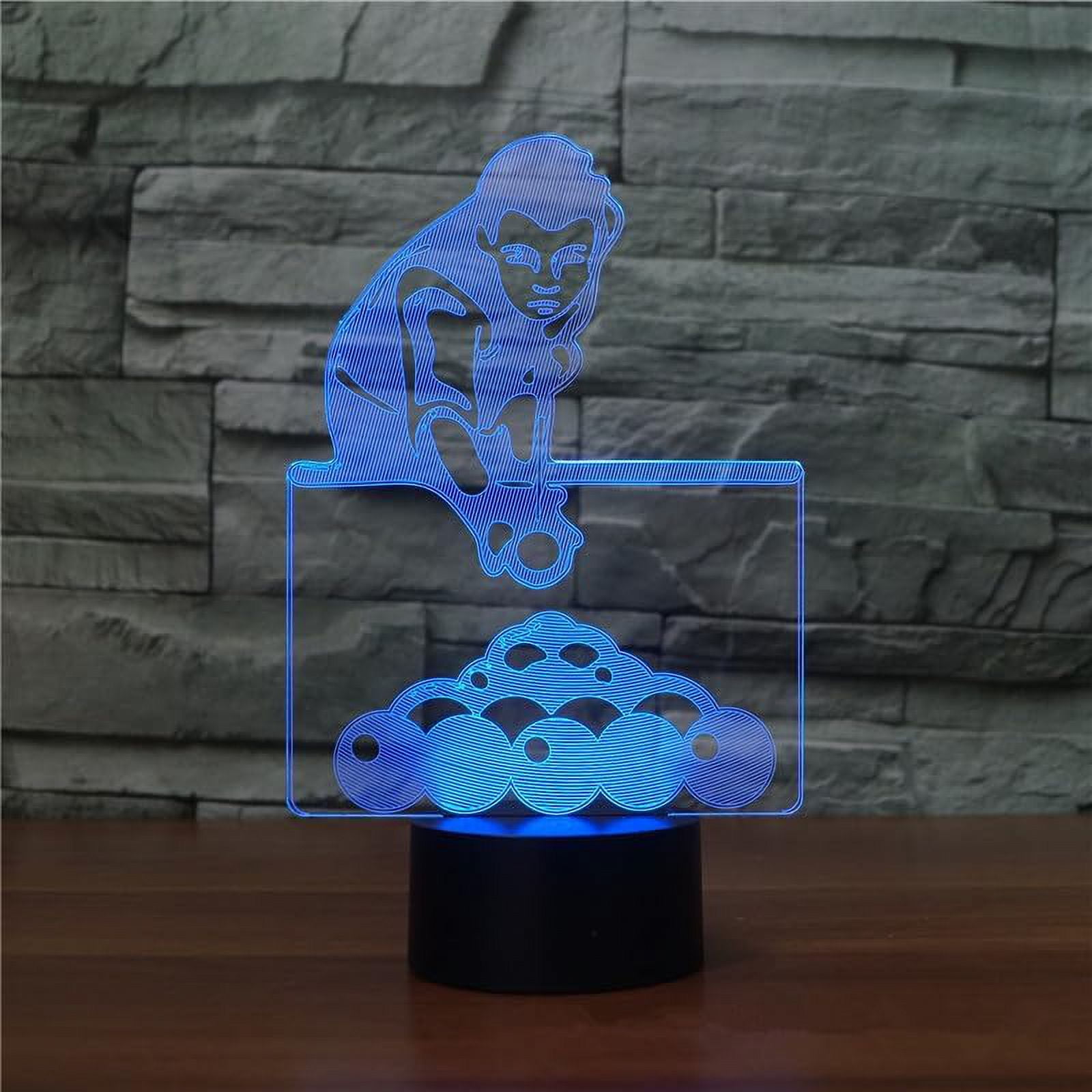 3D Night Lamp, 3D Illusion Night Light 3D Airplane Optical Illusion ...