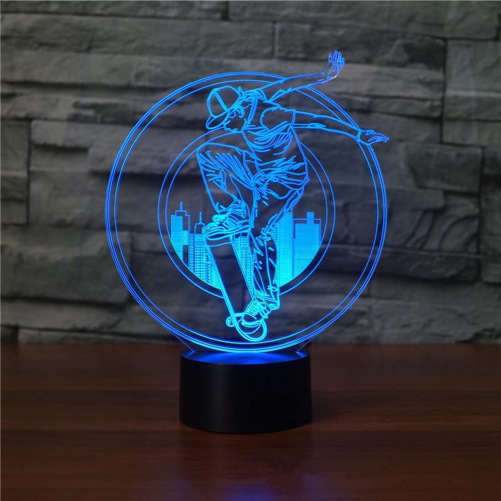 3D Night Lamp, 3D Illusion Night Light 3D Airplane Optical Illusion ...