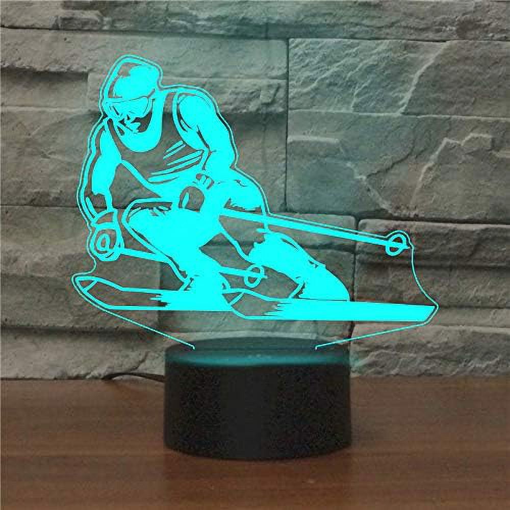 3D Night Lamp, 3D Illusion Night Light 3D Airplane Optical Illusion ...