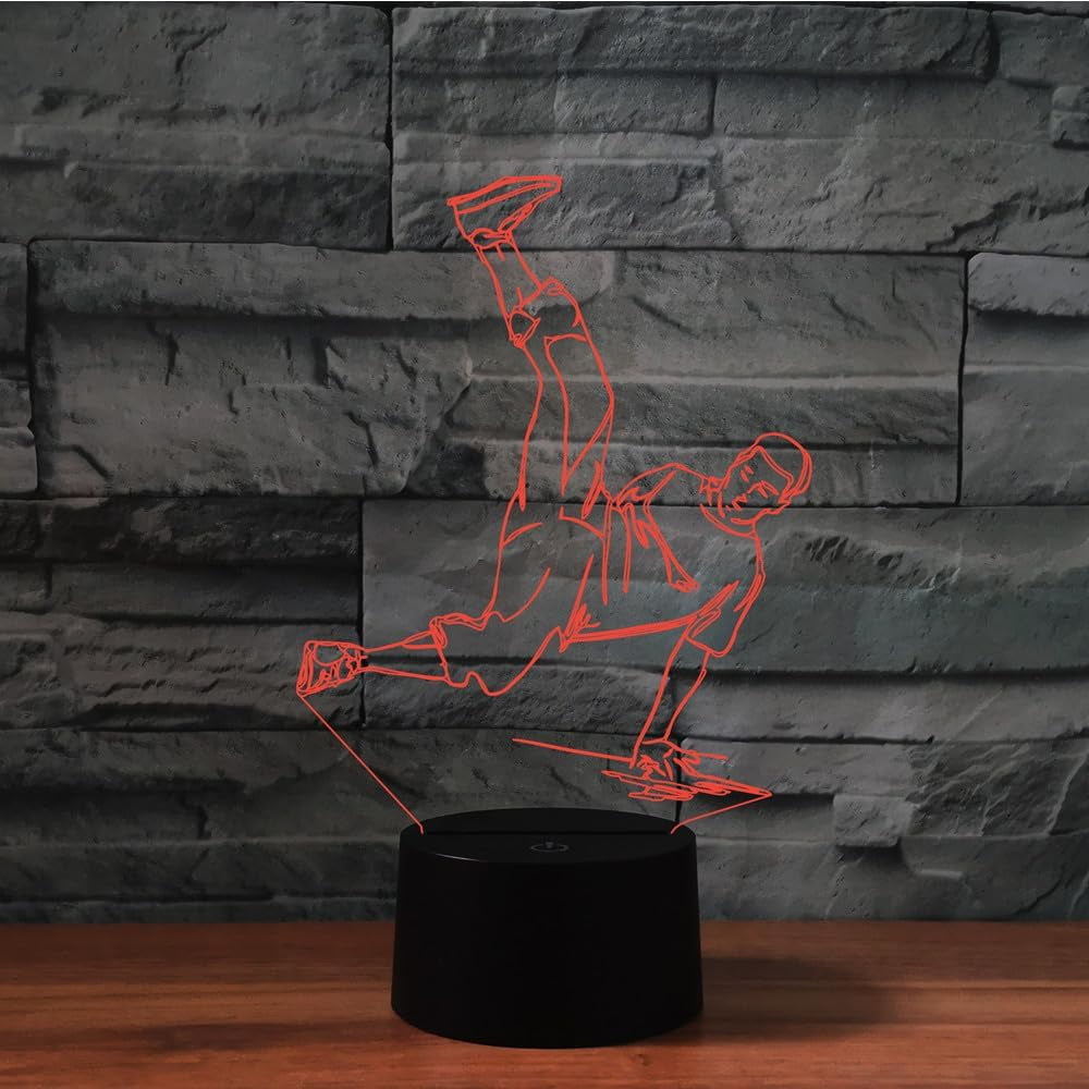 3D Night Lamp, 3D Illusion Night Light 3D Airplane Optical Illusion ...