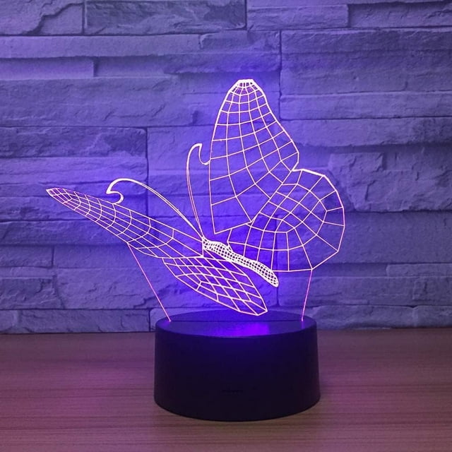 3D Night lamp, 3D lamp 3D Illusion Night Lights 3D Airplane Optical ...