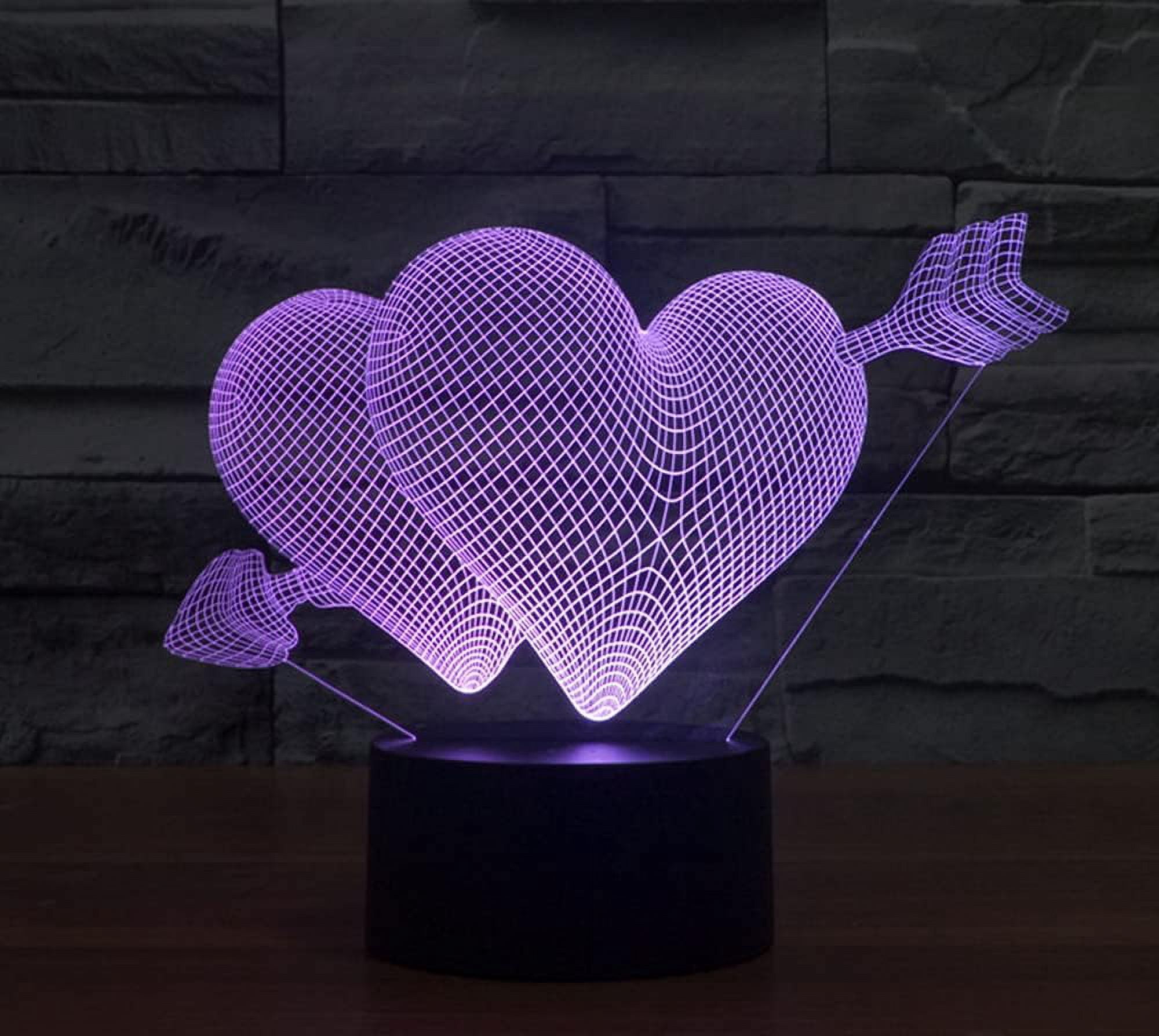 3D Night lamp, 3D lamp 3D Illusion Night Lights 3D Airplane Optical ...
