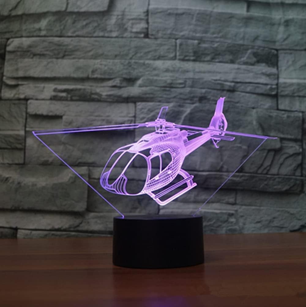 3D Night lamp, 3D lamp 3D Illusion Night Lights 3D Airplane Optical ...