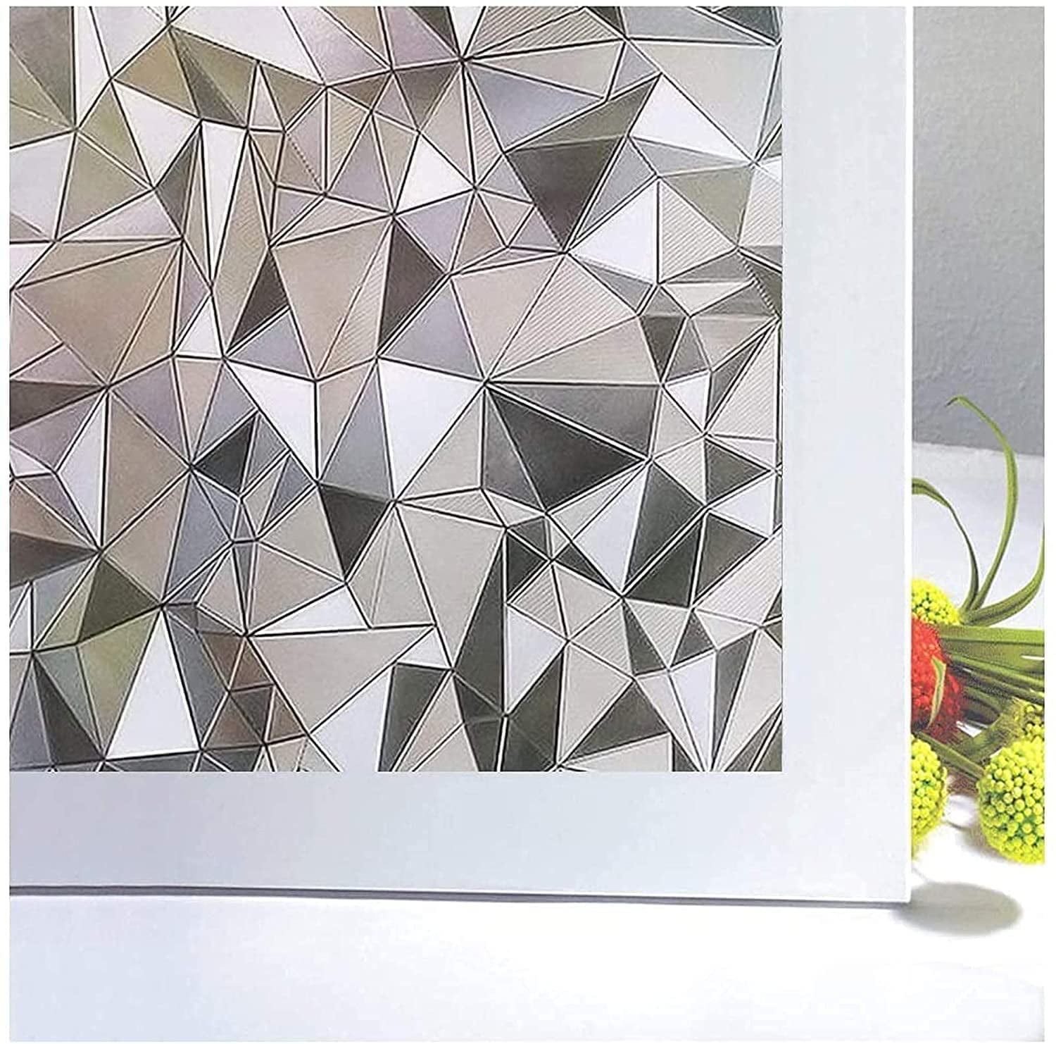 3D No Glue Static Cling Window Films Privacy Cut Glass Window Sticker ...