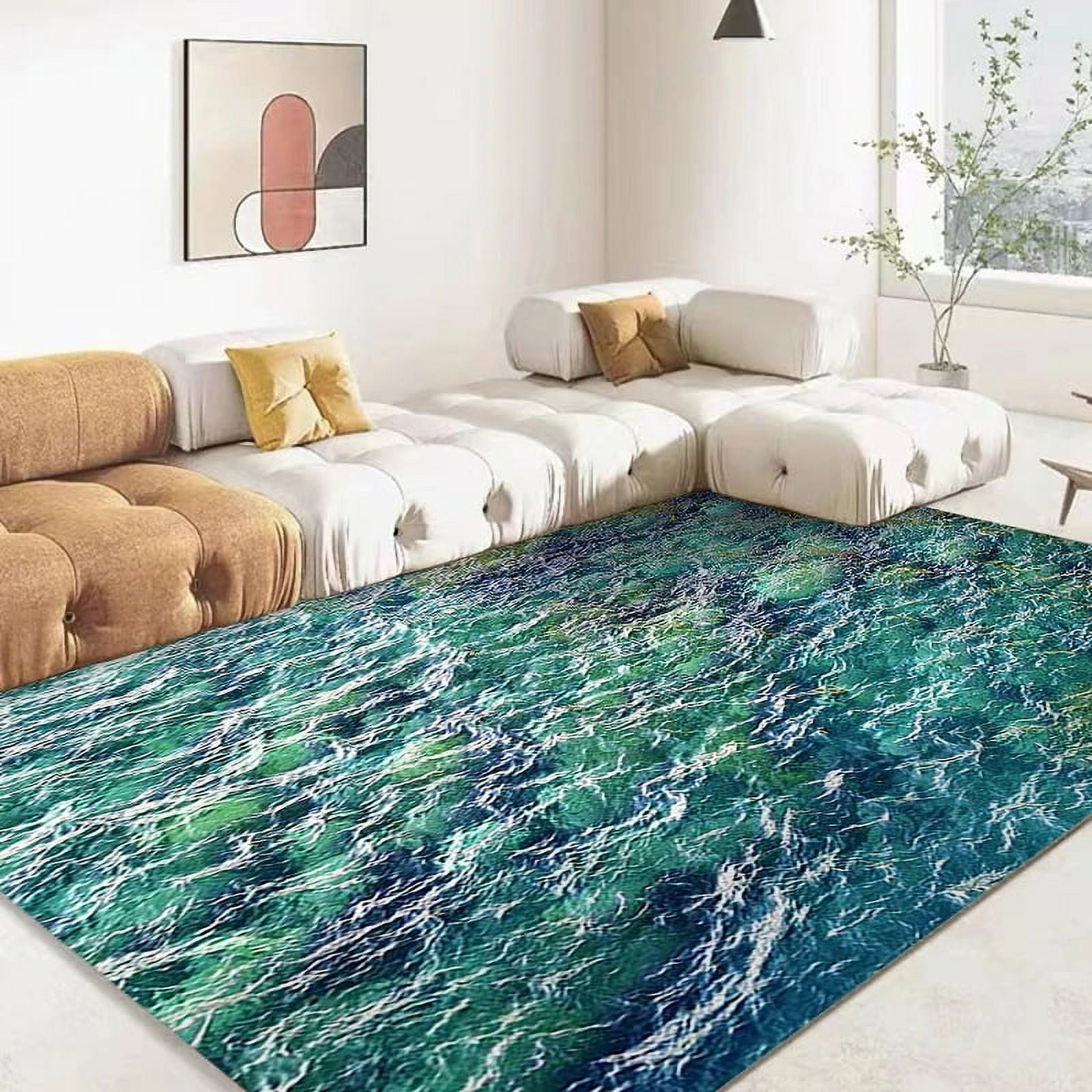 3D Ocean Sea Water Rug Sea Carpet for Living Room Rugs Home Floor r ...