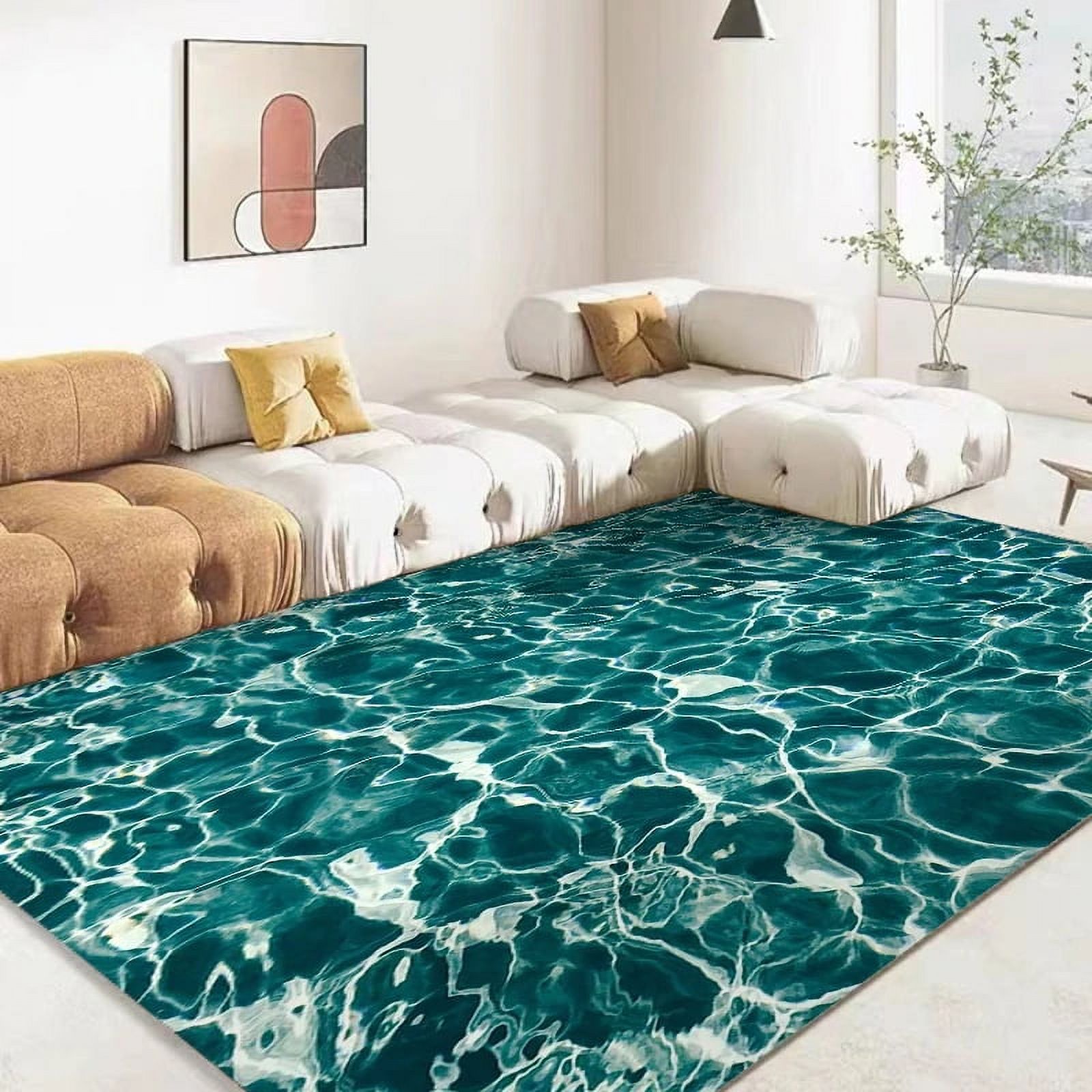 3D Ocean Sea Water Rug Sea Carpet for Living Room Rugs Home Floor r ...