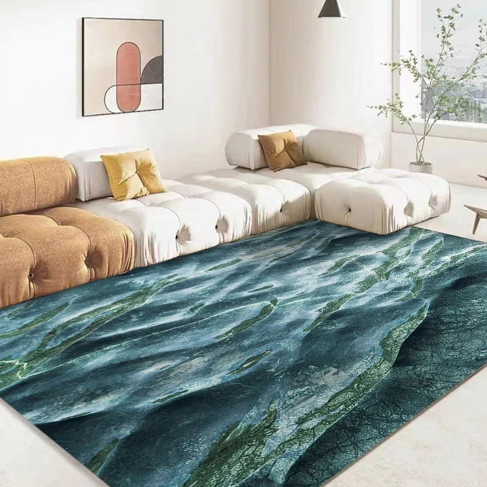 3D Ocean Sea Water Rug Sea Carpet for Living Room Rugs Home Floor r ...