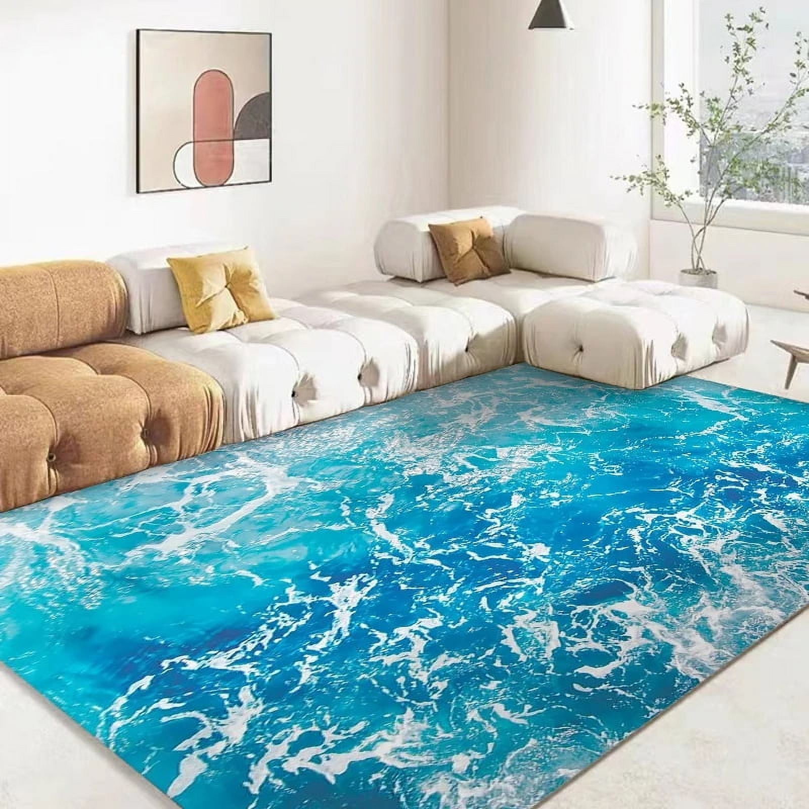 3D Ocean Sea Water Rug Sea Carpet for Living Room Rugs Home Floor r ...
