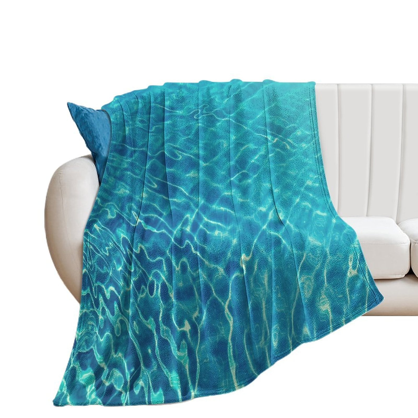 3D Ocean Seawater Beach Water Blankets Bedroom Living Room Sofa Throw ...