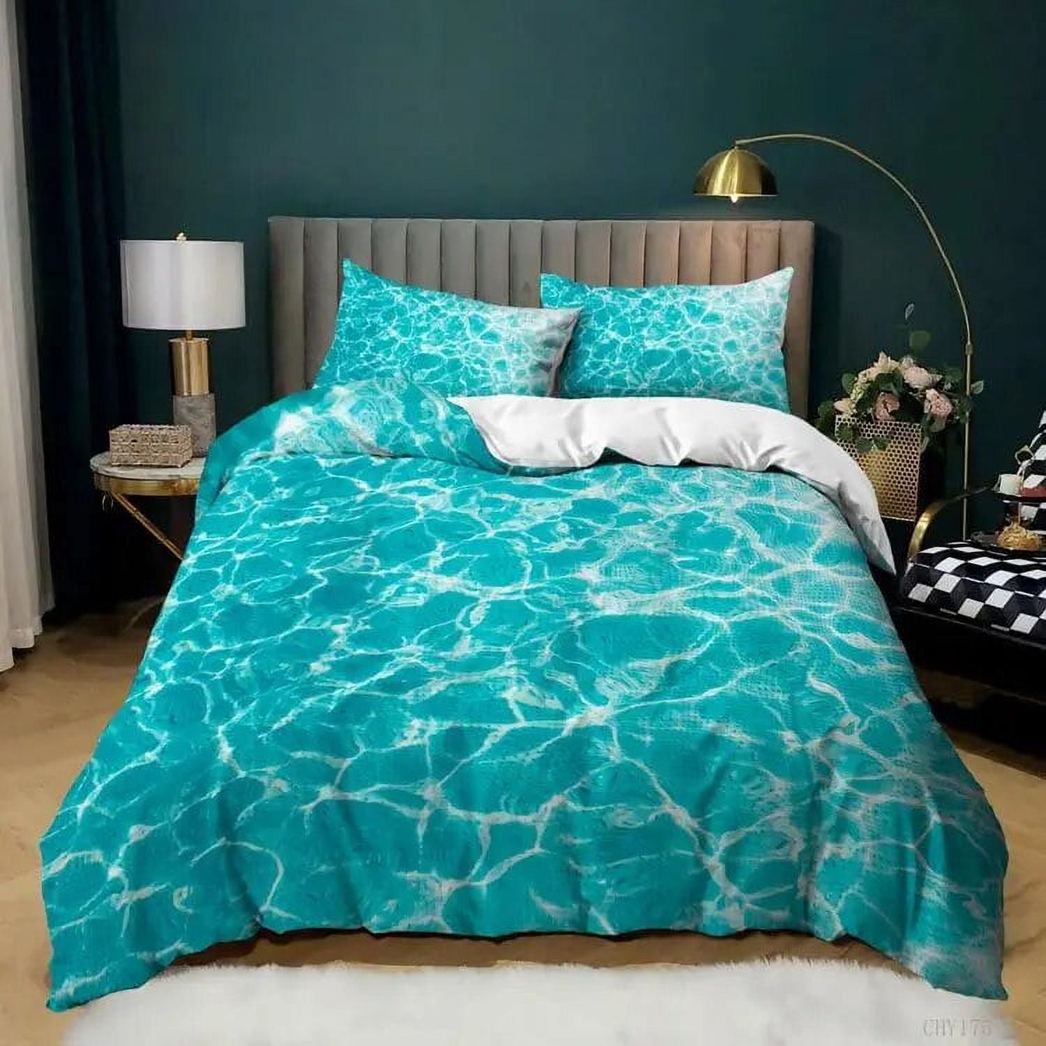 3D Ocean Waves Duvet Cover Set /King for Boy Girl Teens Bedroom Hotel ...