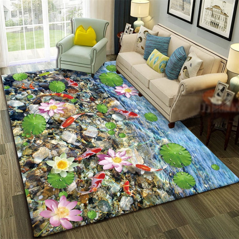 3D Ocean World Fish Carpet Home Decoration large Carpets for Living ...