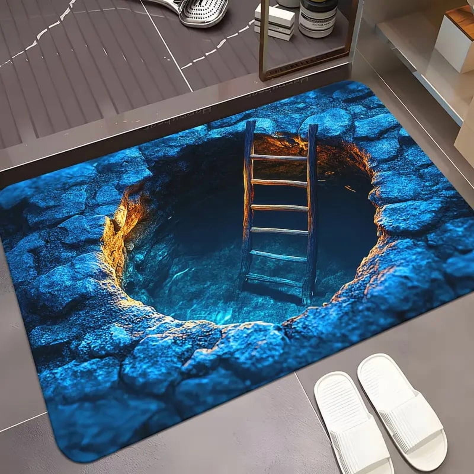 3D Optical Illusion All-Weather Doormat,Front Door Mat Indoor Outdoor ...