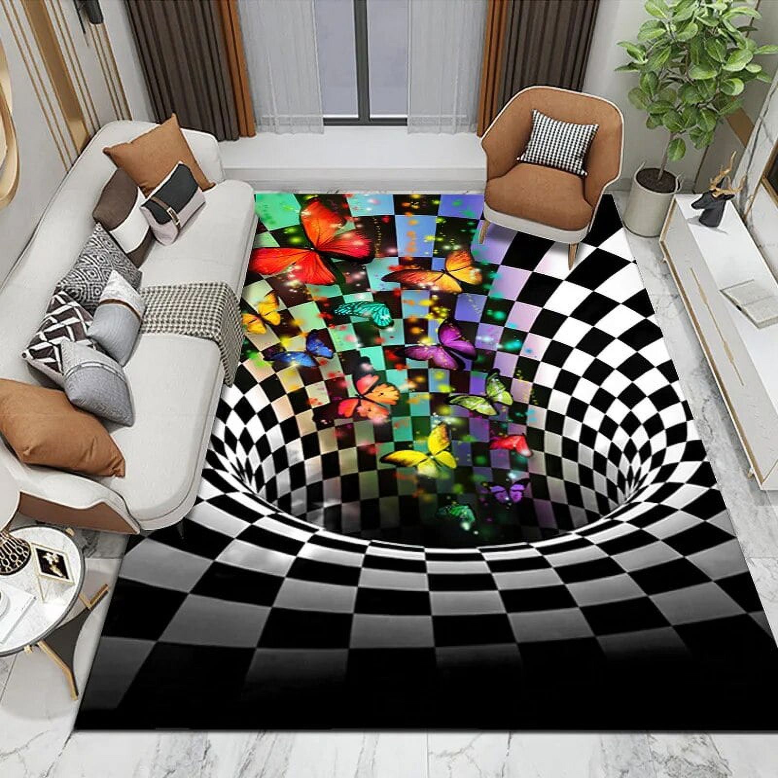3D Optical Illusion Carpet Nordic Luxury Home Decoration Area Rugs ...