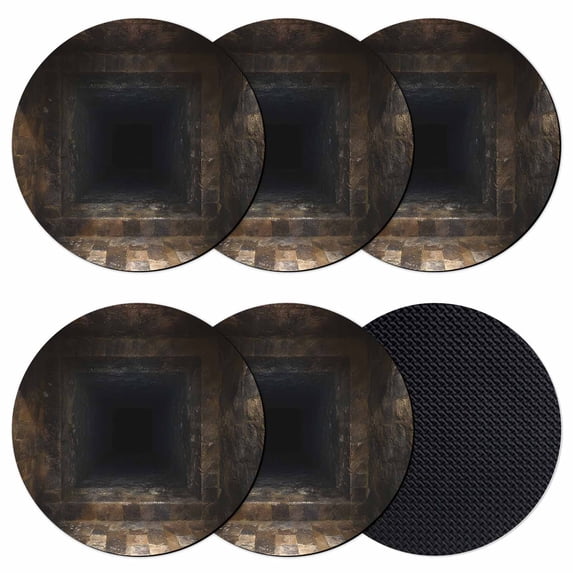 3D Optical Illusion Coasters Set of 6, Absorbent Coasters for Drinks ...