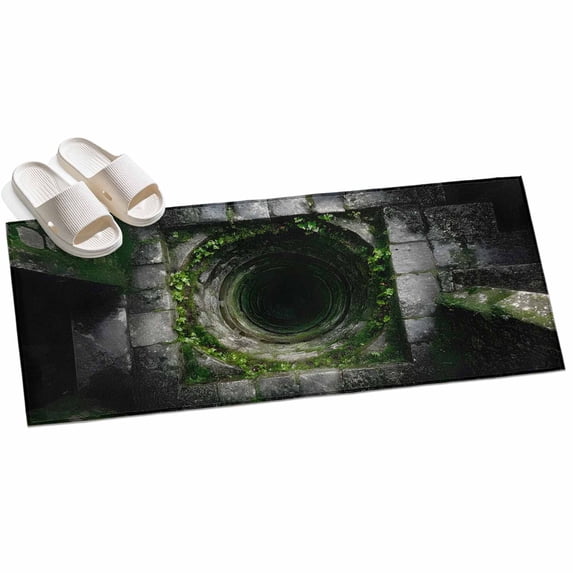 3D Optical Illusion Hallway Runner Rug 2x6 Washable Non Slip Kitchen ...
