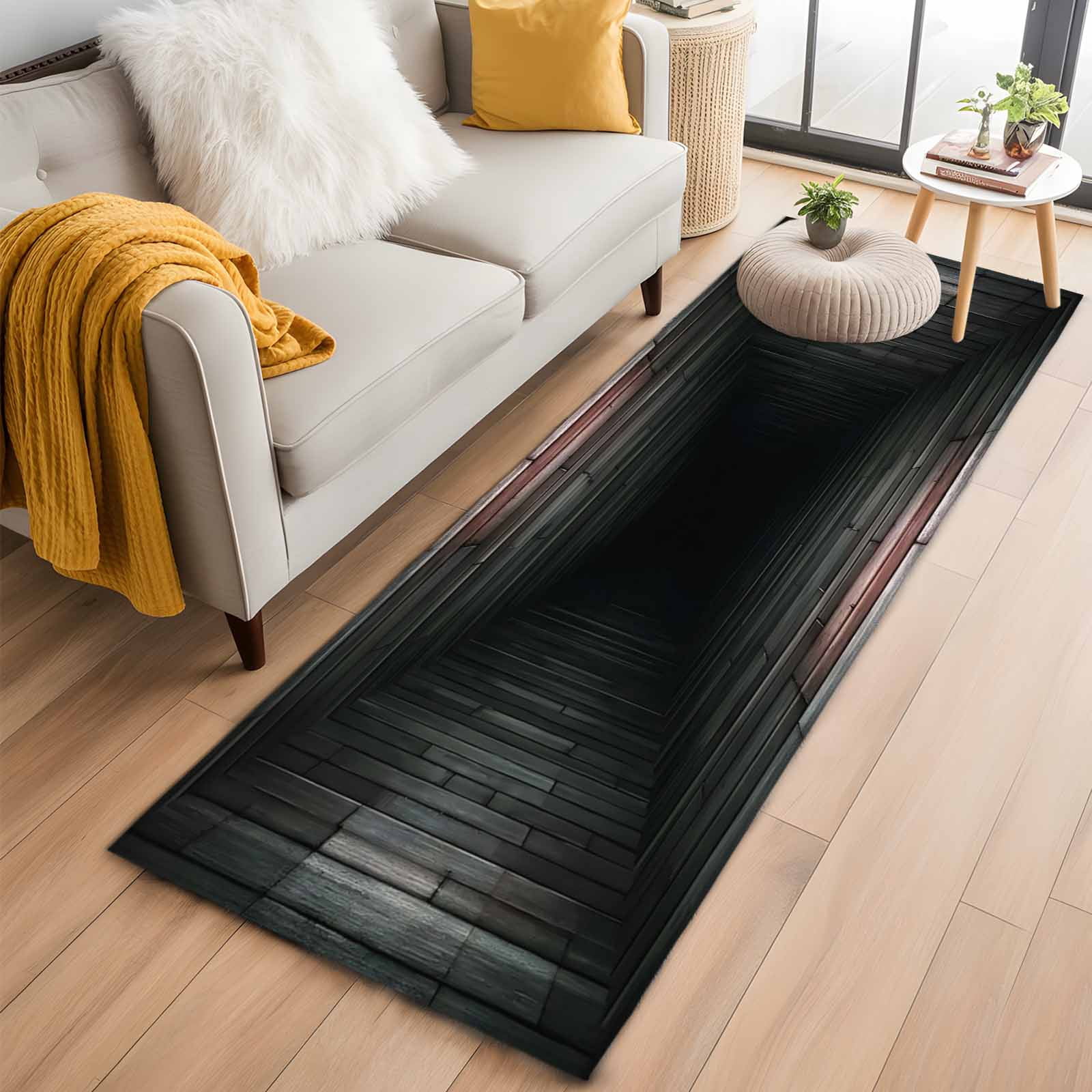 3D Optical Illusion Kitchen Runner Rug 2x6 Washable Runners for Hallway ...