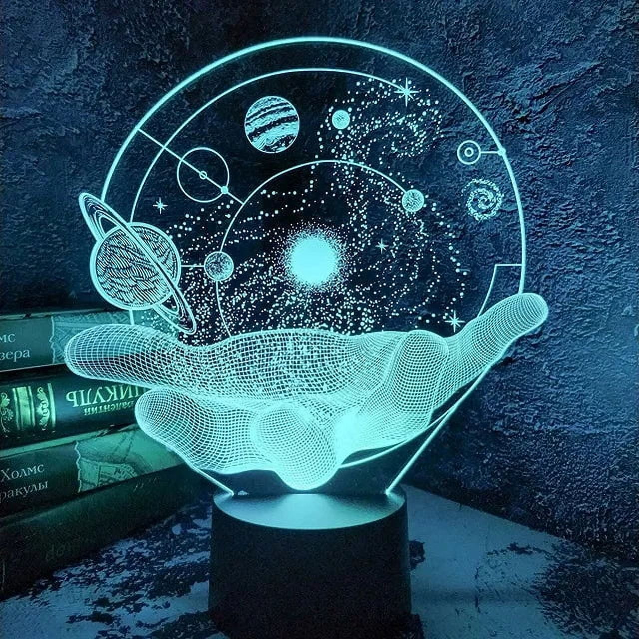 3D Optical Illusion Projectors Lamp Universe Space Galaxy In the Palm ...