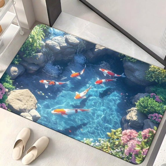 3D Optical Illusion Rug,Dog Gets Scared of 3D Carpet,2026 New Muti ...
