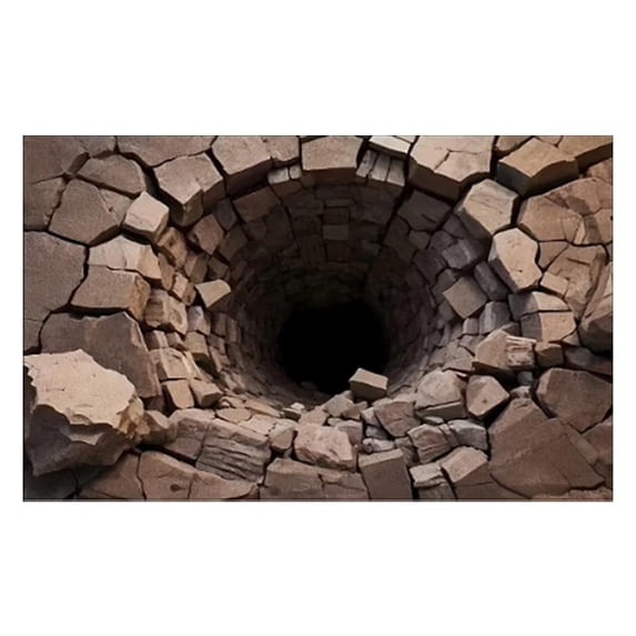 3D Optical Illusion Rug - Realistic Hole Design, Funny Prank Carpet for ...