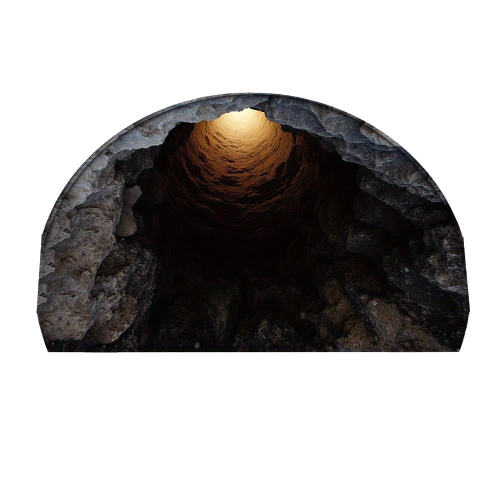 3D Optical Illusion Rug, Rugs That Look Like A Hole, Semi Circle Visual ...
