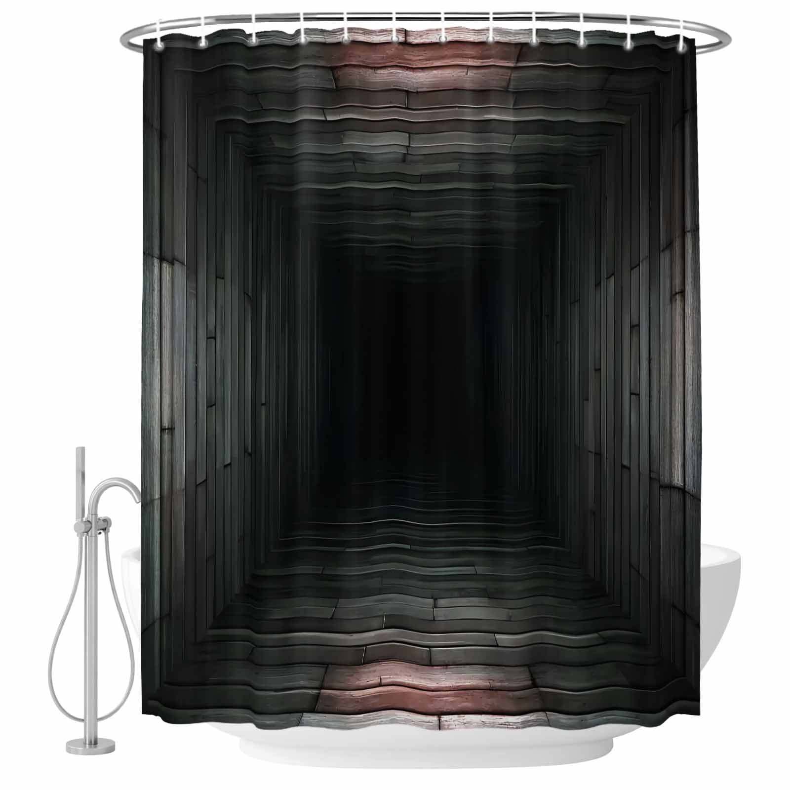 3D Optical Illusion Shower Curtain, Waterproof Shower Curtains for ...