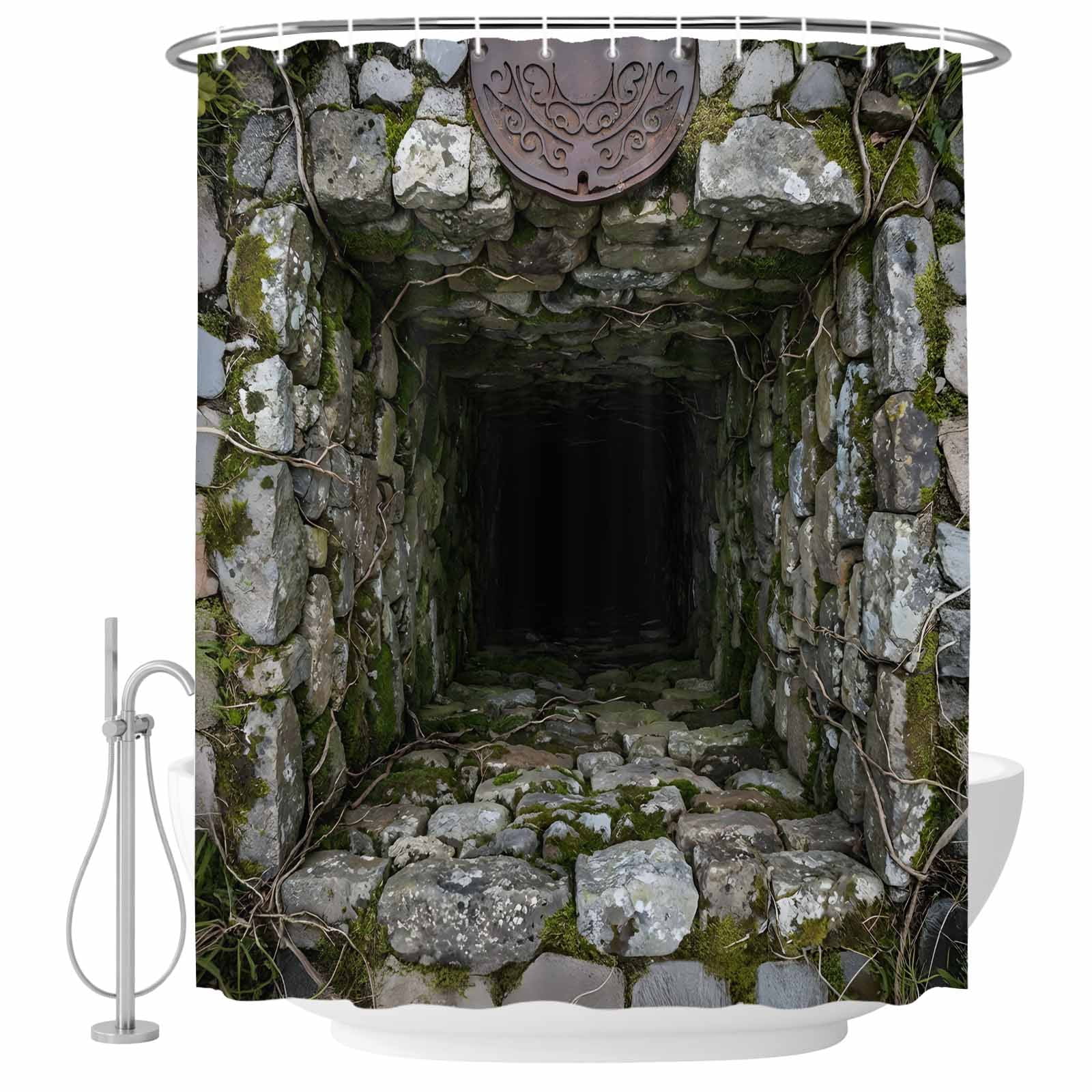 3D Optical Illusion Shower Curtain, Waterproof Shower Curtains for ...