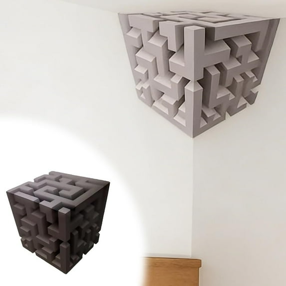 3D Optical Illusion Wall Art Decal, Self Adhesive Removable PVC Wall ...