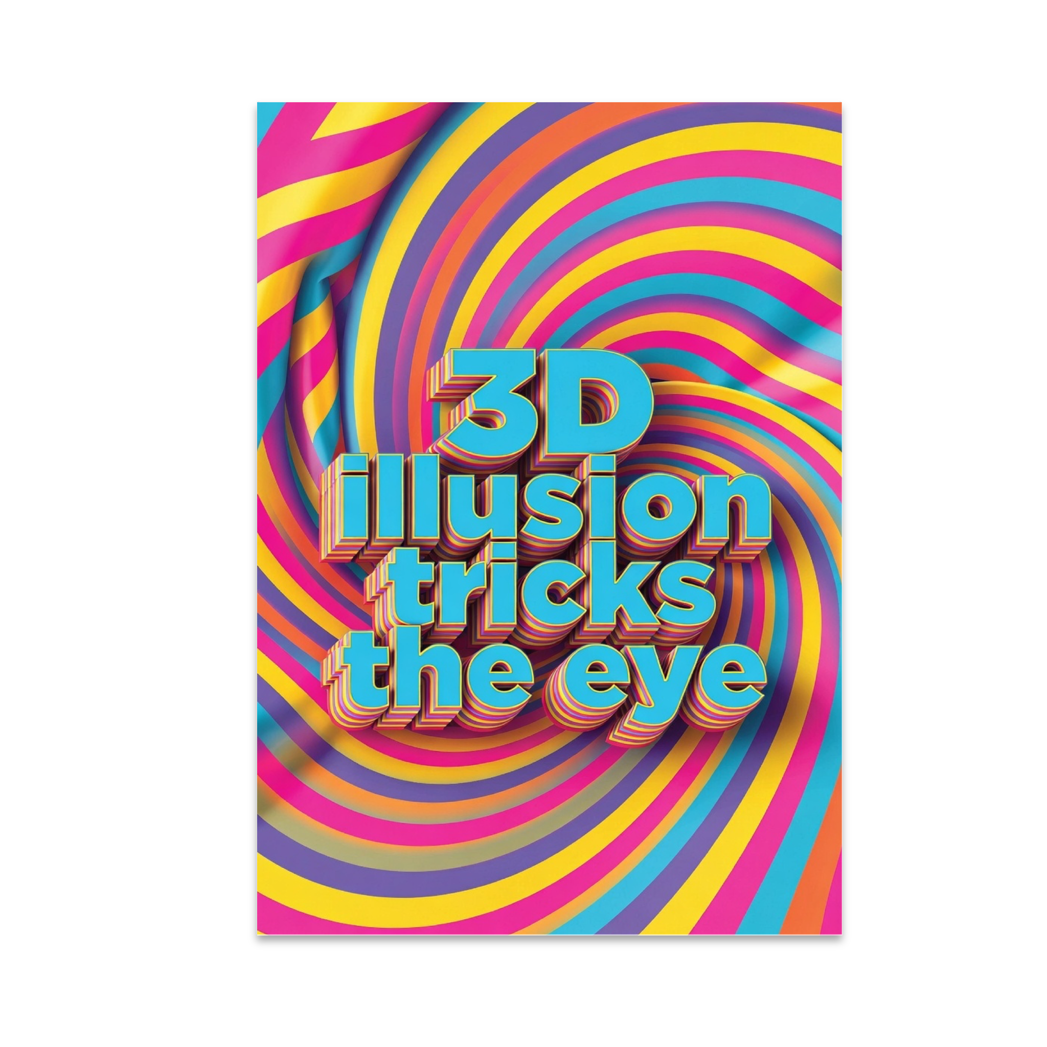3D Optical Illusion Wall Art - Home Decor Enthusiast - 13x19 Poster ...