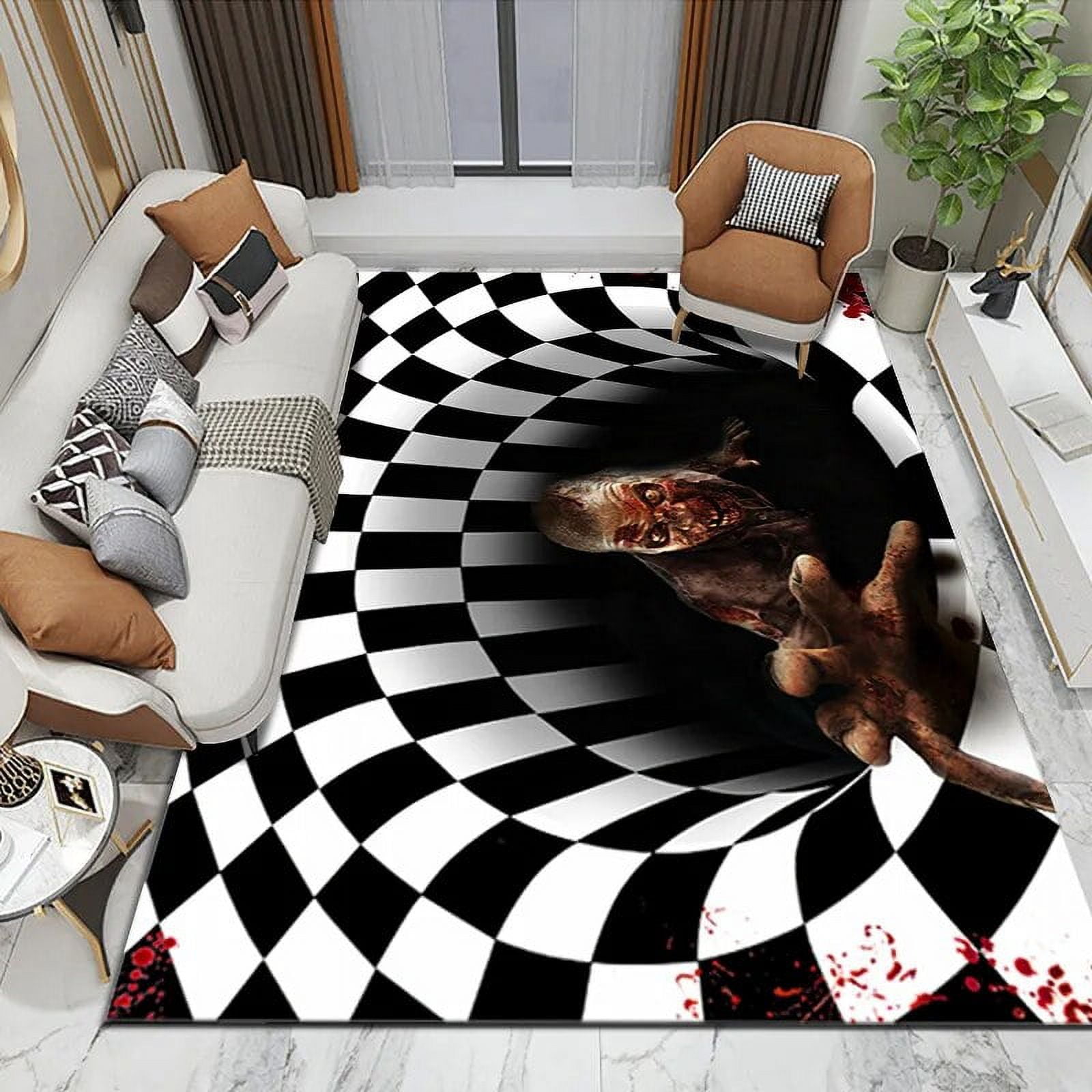 3D Optical n Carpet Nordic Luxury Home ration Area Rugs Geometric ...