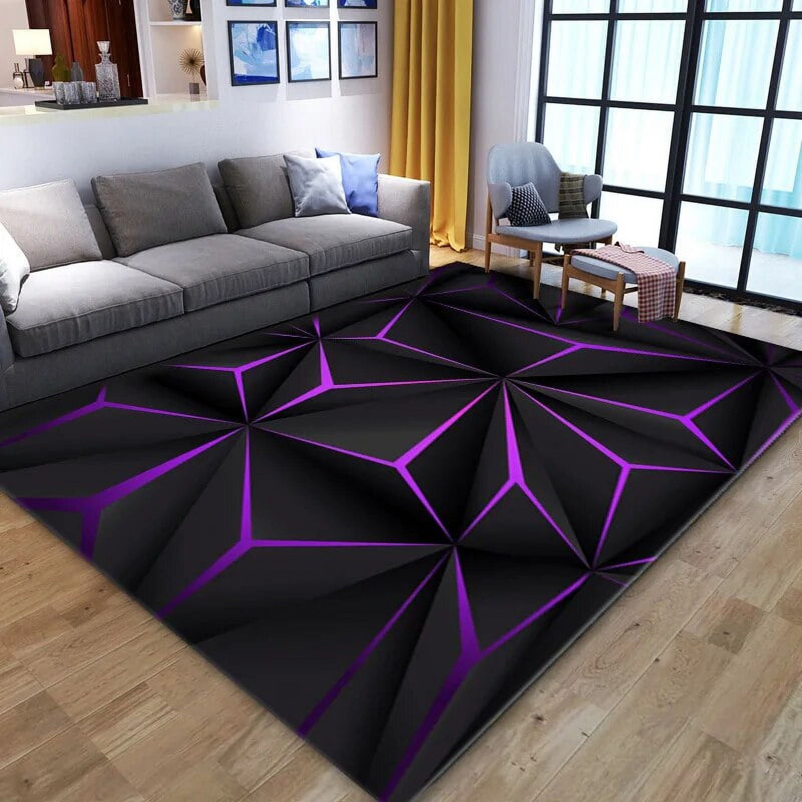 3D Optical n Living Room Carpet Bedroom Living Room Anti-slip Floor Rug ...