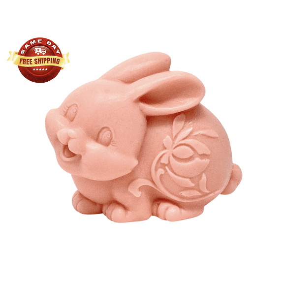 3D PINK EASTER BUNNY SOAP BAR HANDMADE ALL NATURAL MOISTURIZING BODY & SKIN - Walmart.com