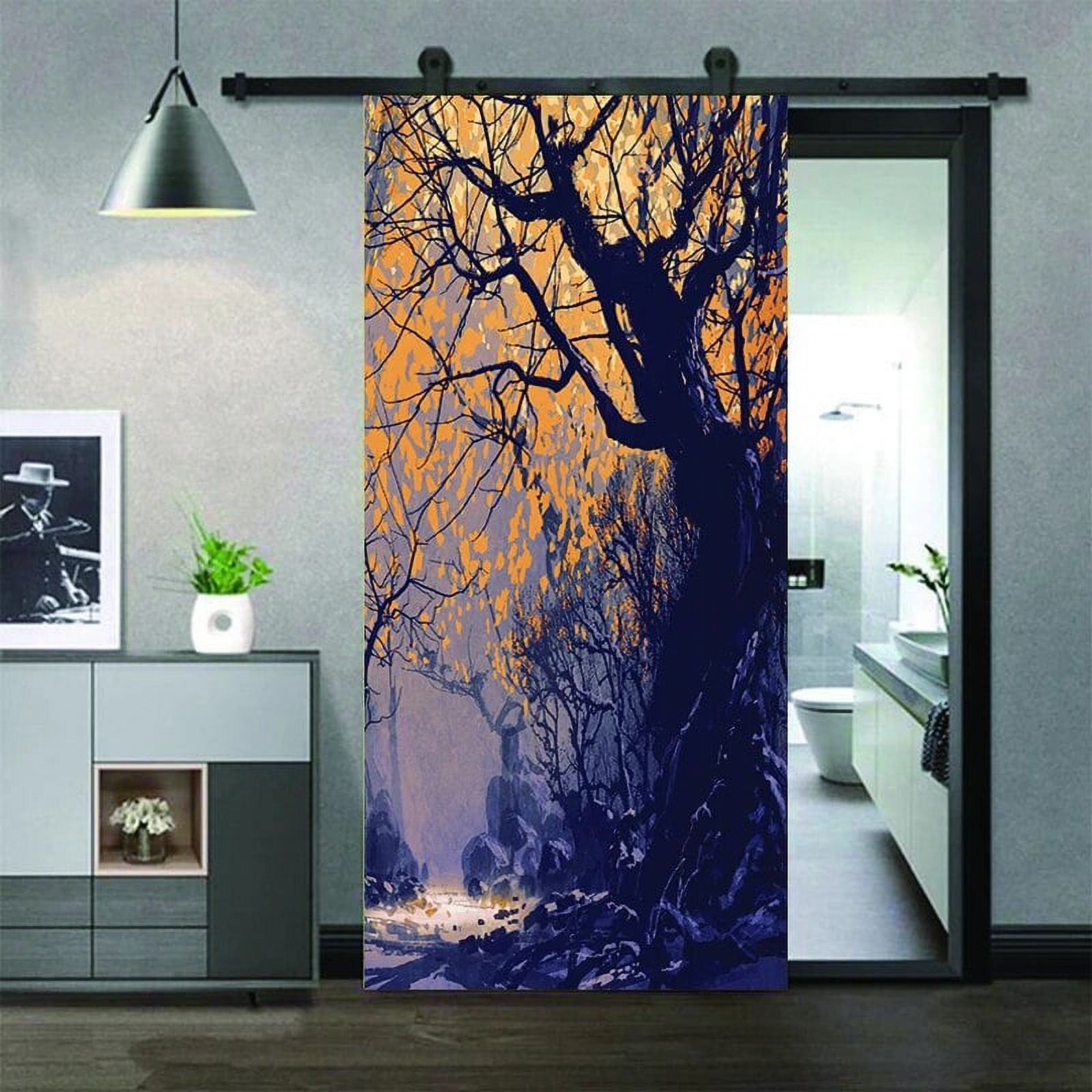 3D PVC Door Sticker Self-Adhesive Graffiti For Removable Wallpaper ...