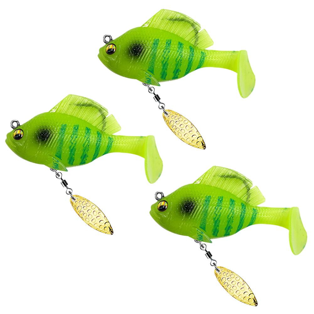 3D Paddle Tail Fishing Lure with Holographic Eyes, Adjustable Weight ...