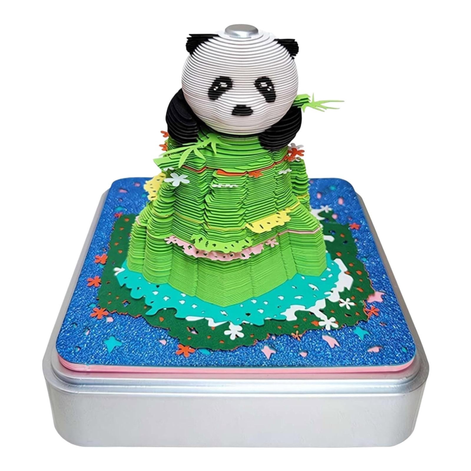3D Panda Calendar 2025 3D Notebook Calendar 2025 Time Slice Calendar 3D ...