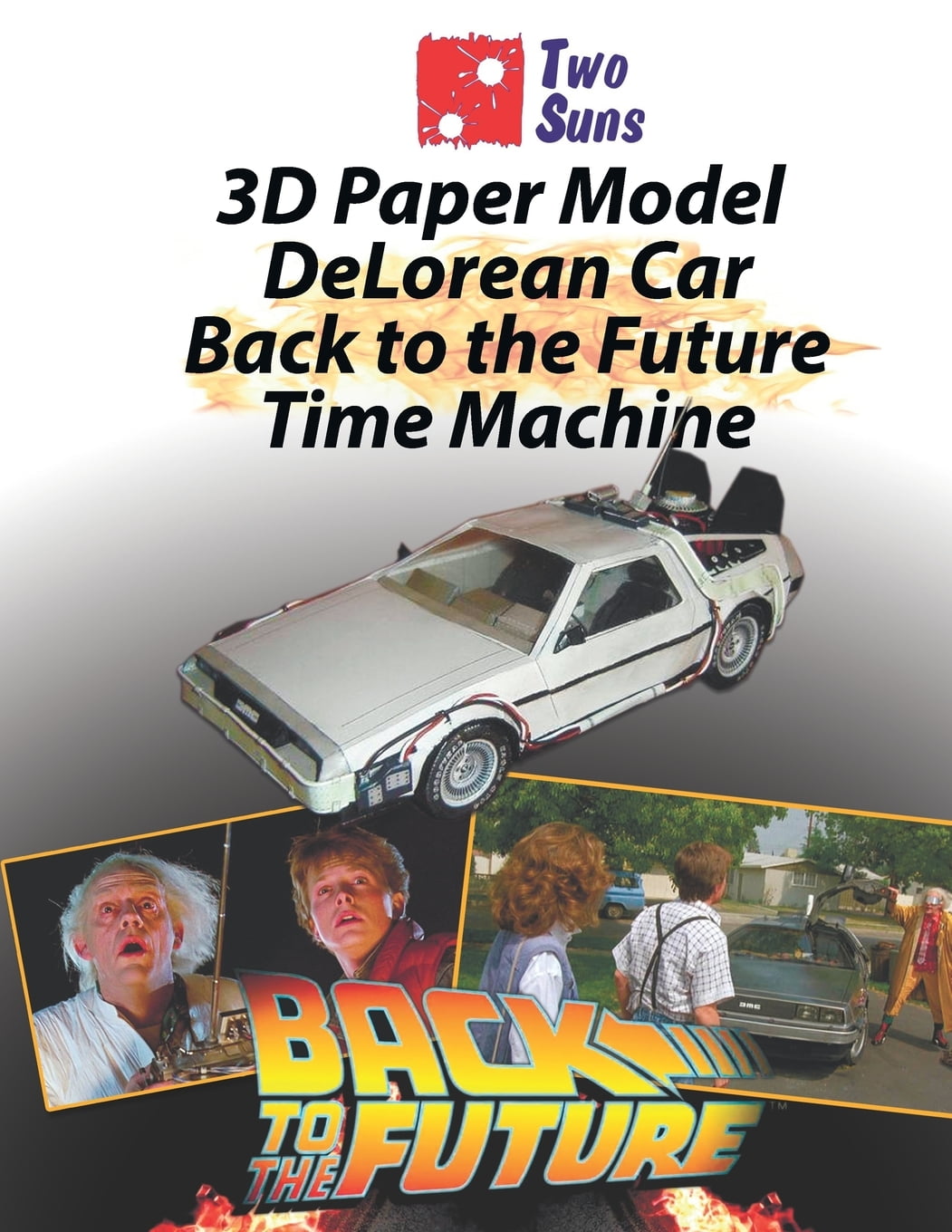 3D Paper Model Delorean Car Back to the Future Time Machine : Make Your ...