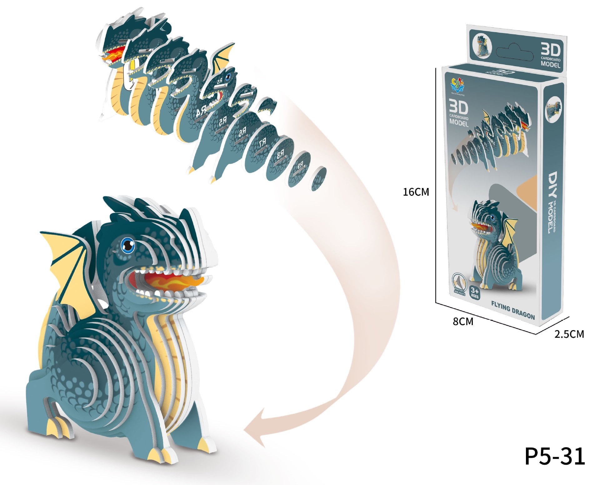 3D Paper Puzzle for Kids – DIY Advanced Educational Toy for Children ...