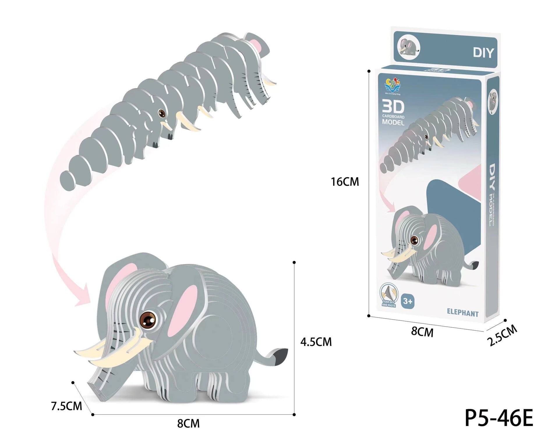 3D Paper Puzzle for Kids – DIY Advanced Educational Toy for Children ...