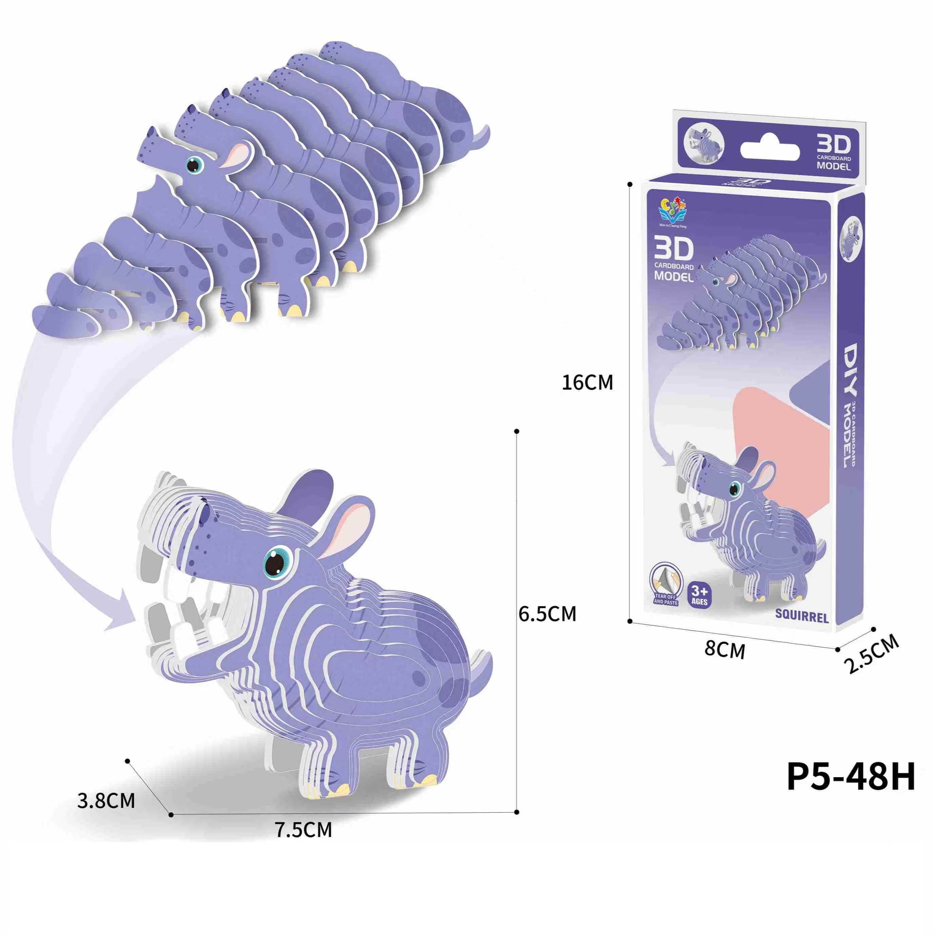 3D Paper Puzzle for Kids – DIY Advanced Educational Toy for Children ...