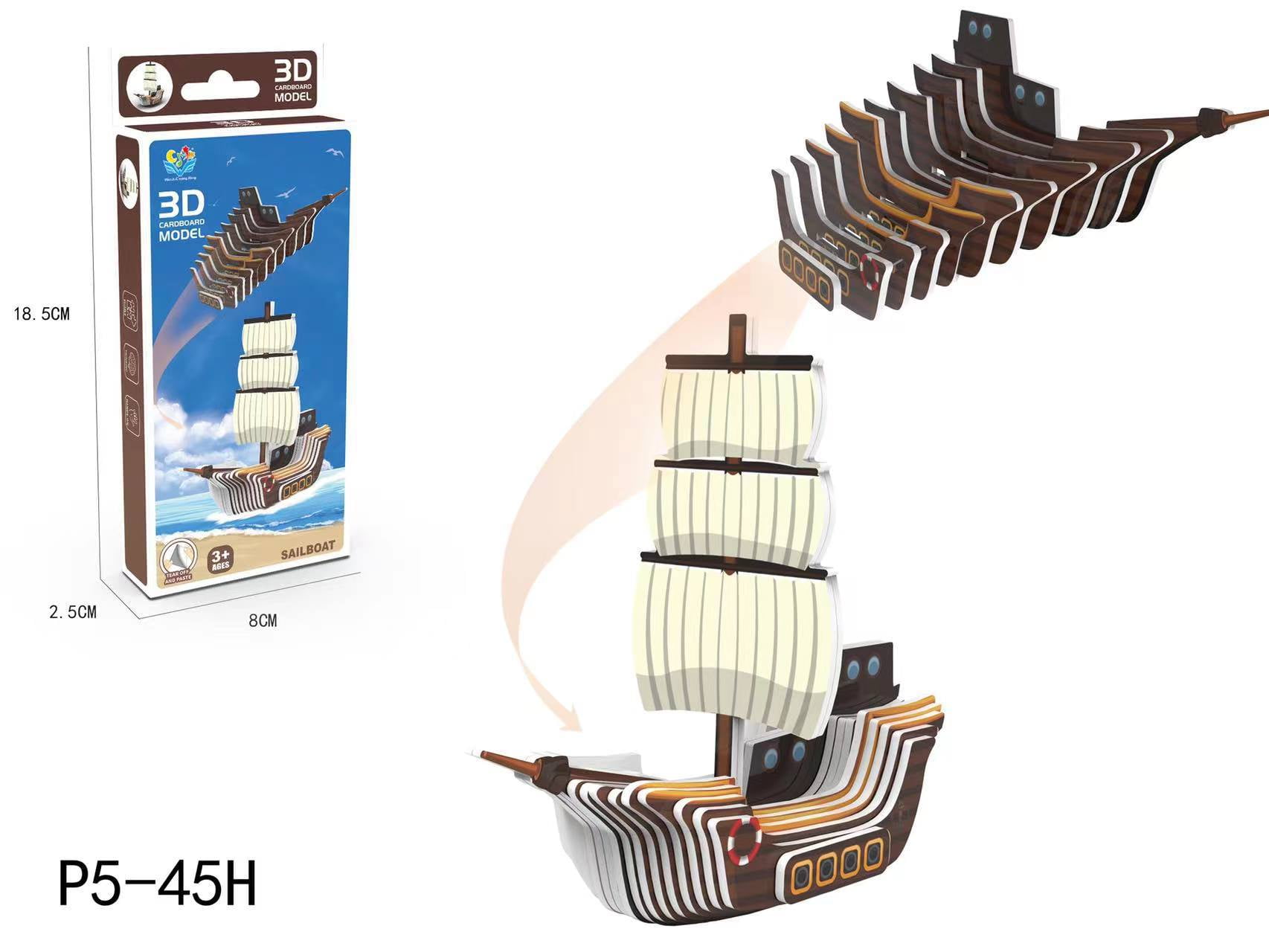 3D Paper Puzzle for Kids – DIY Advanced Educational Toy for Children ...