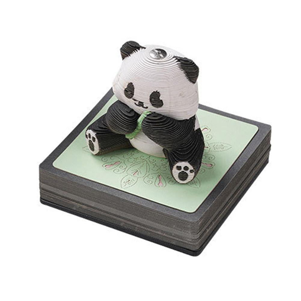 3D Paper Sculpture Panda Flower 3D Notes Sticky Pages 170 Cut Honey ...