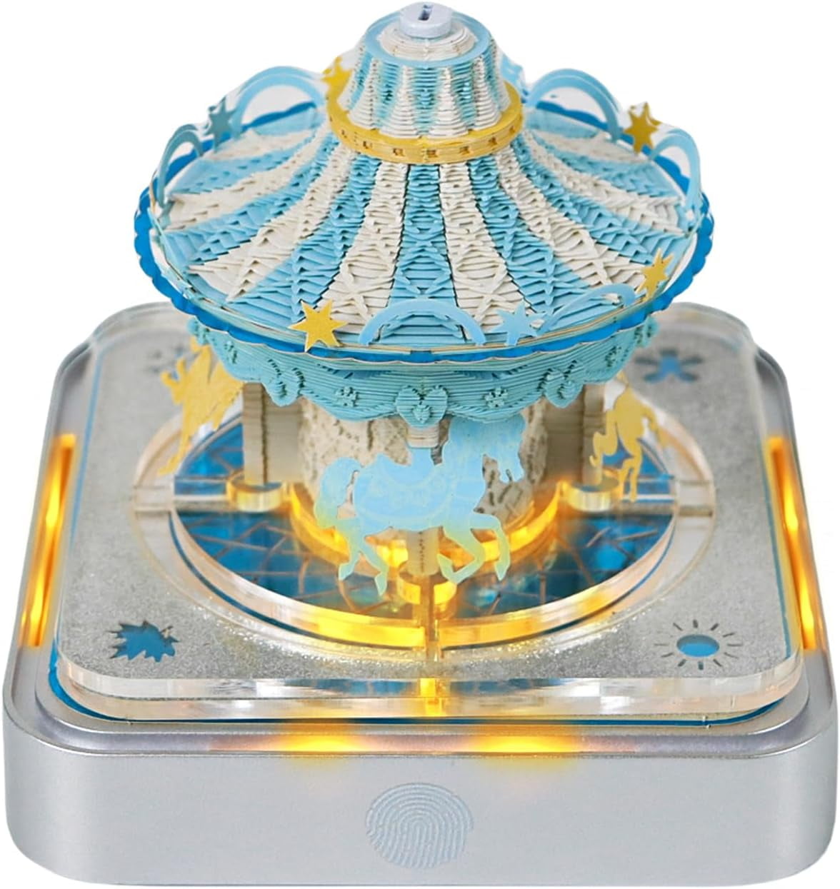 3D Paper Tear-Away Desk Calendar with LED Light – Geometric Time Piece ...