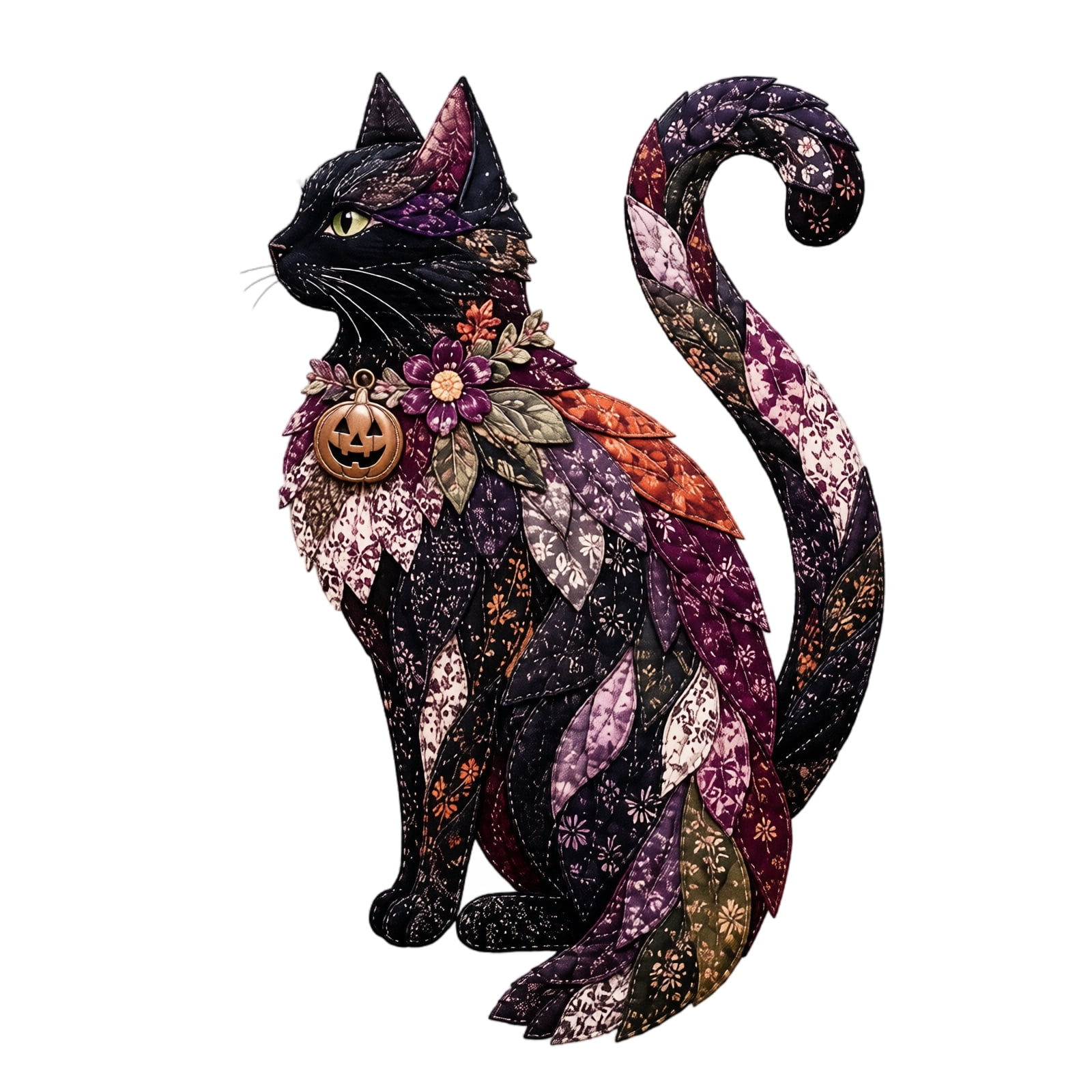 3D Patchwork Halloween DIY Craft Kit, Quilt Kits with Fabric and ...
