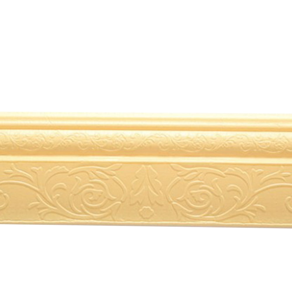 3D Pattern Adhesive Corner Line Stickers Peel and Stick Trimmable DIY Skirting Waterproof Soft ...