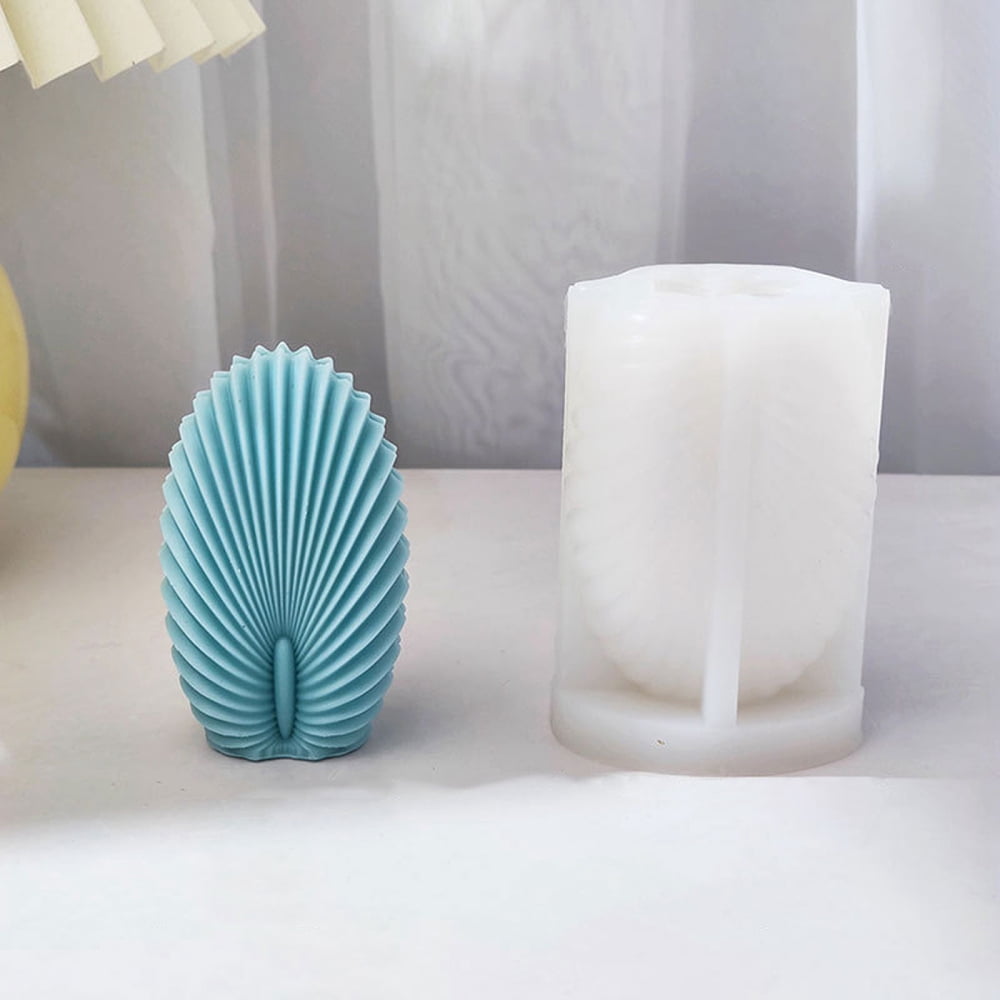 3D Peacock Feather DIY Silicone Candle Molds for Scented Candle Making ...