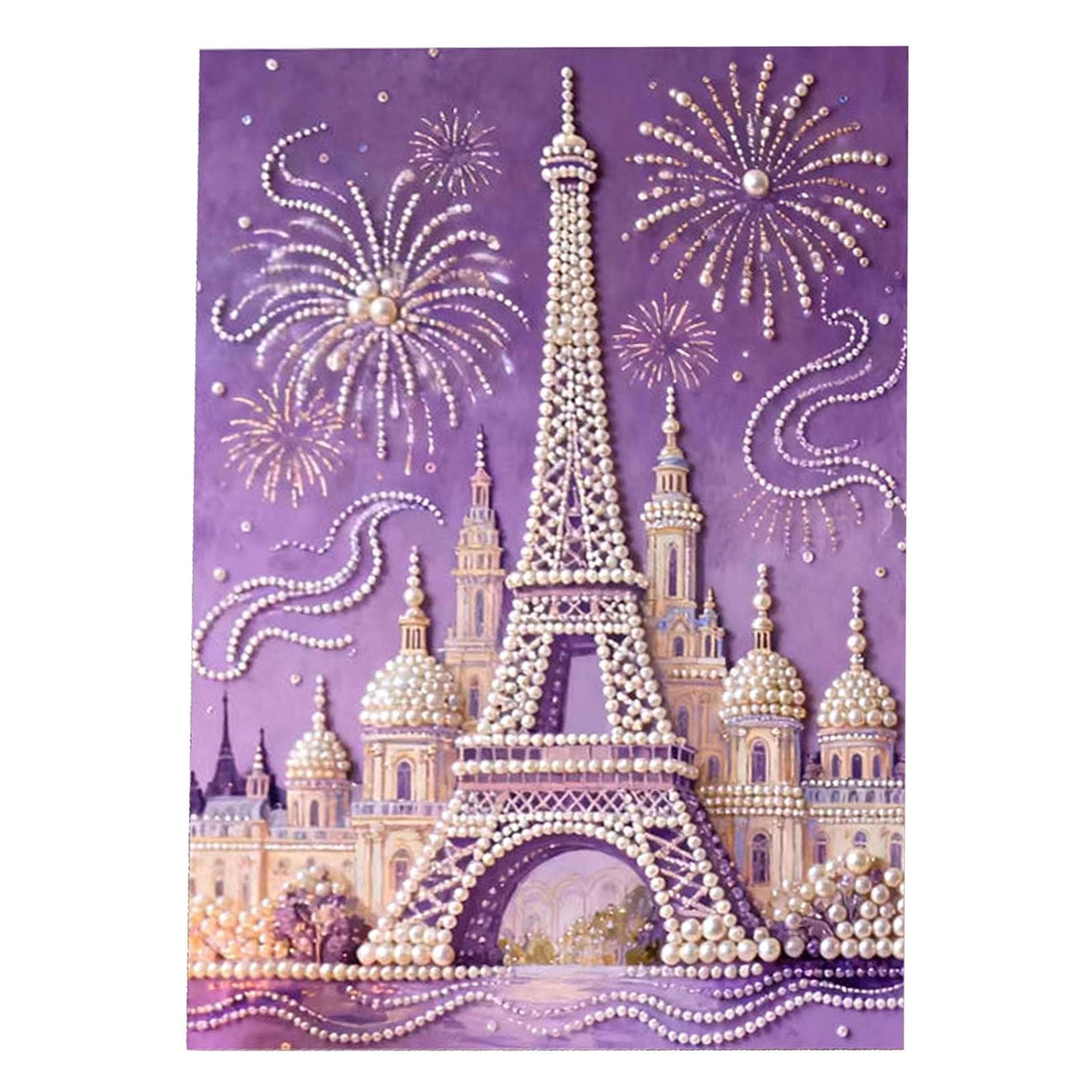 3D Pearl Art Painting Kit for Adults - Dreamy Ocean Lotus Design ...