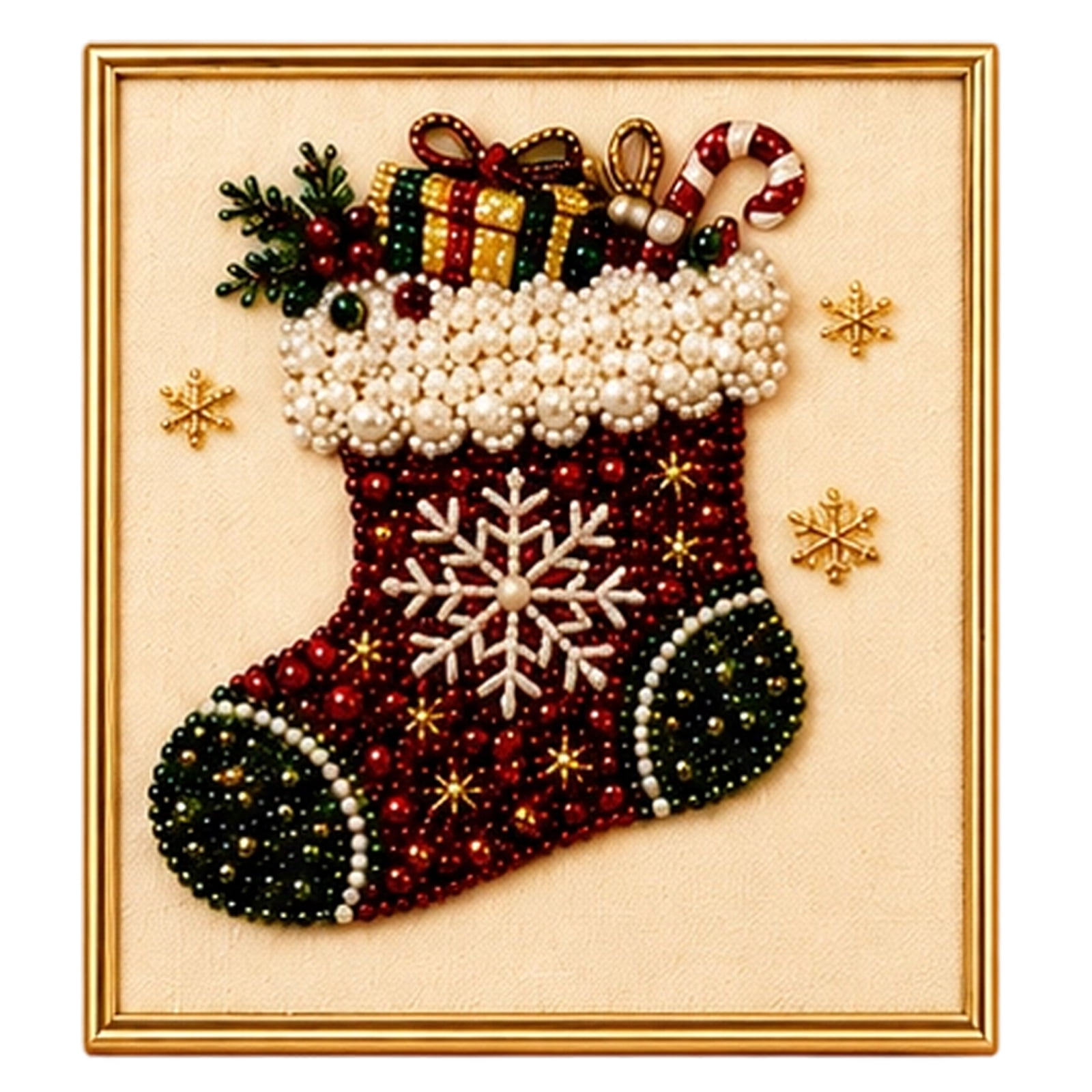 3D Pearl Diamond Kit Santa 7.87 Inch, Complete Beads & Wax Pen ...
